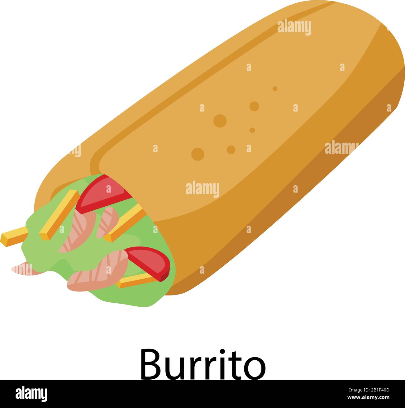 Breakfast Burrito Drawing