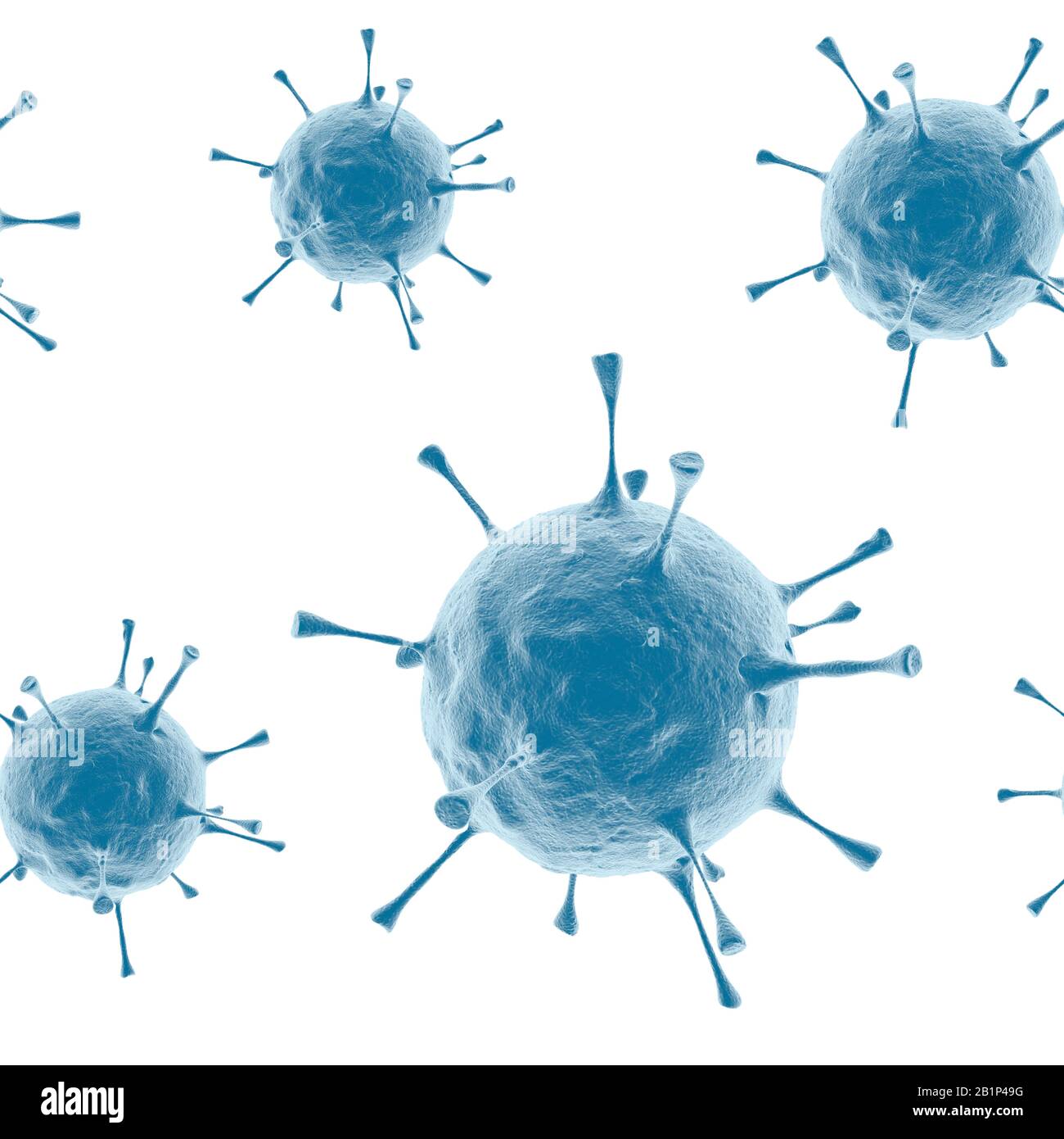 Bacteria isolated on white background. Healthcare concept. 3d rendering ...