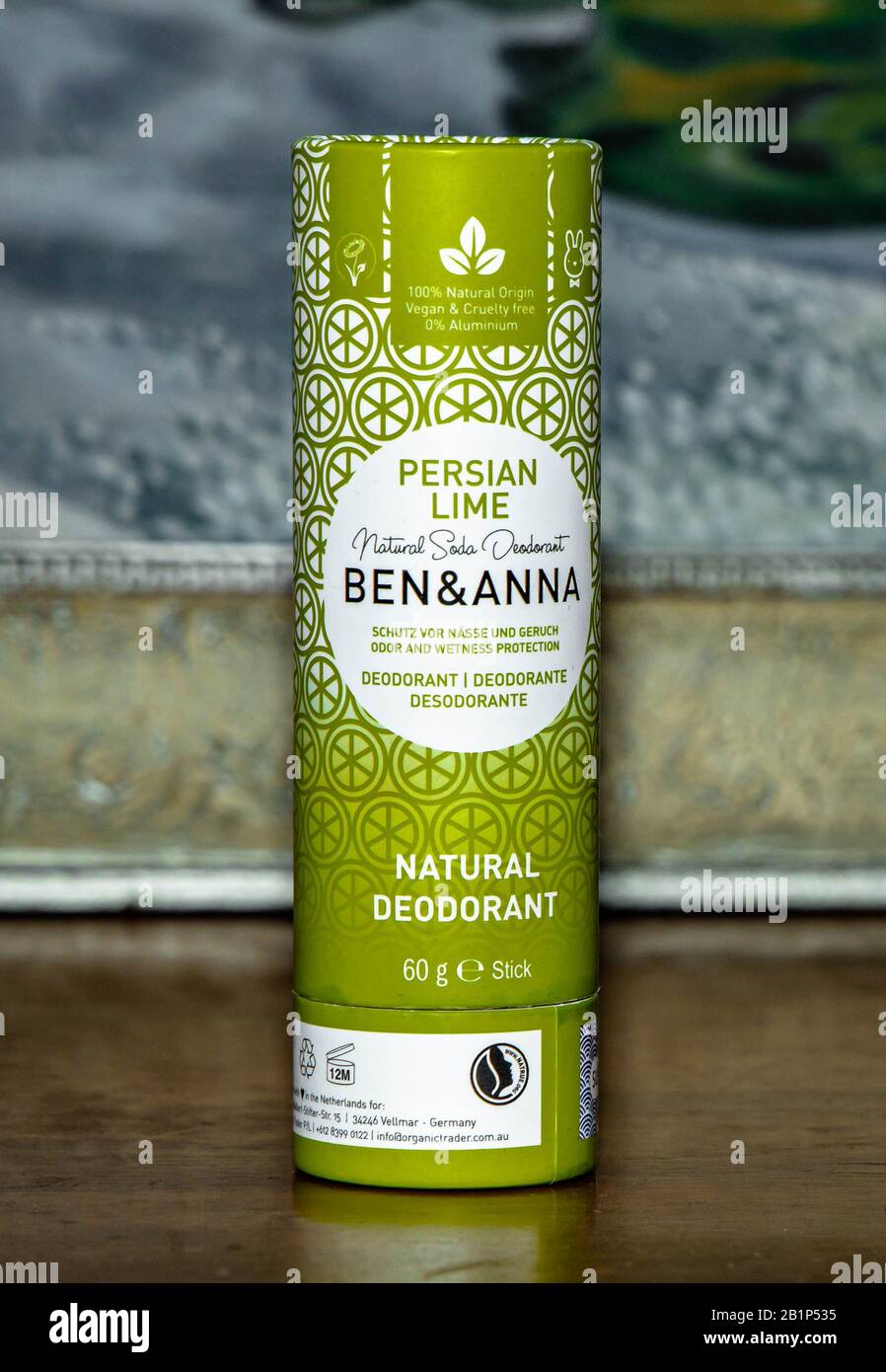 Organic deodorant in cardboard Stock Photo - Alamy