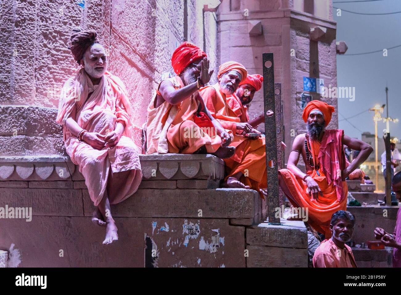 Sadhu hindu holy man walking hi-res stock photography and images - Alamy
