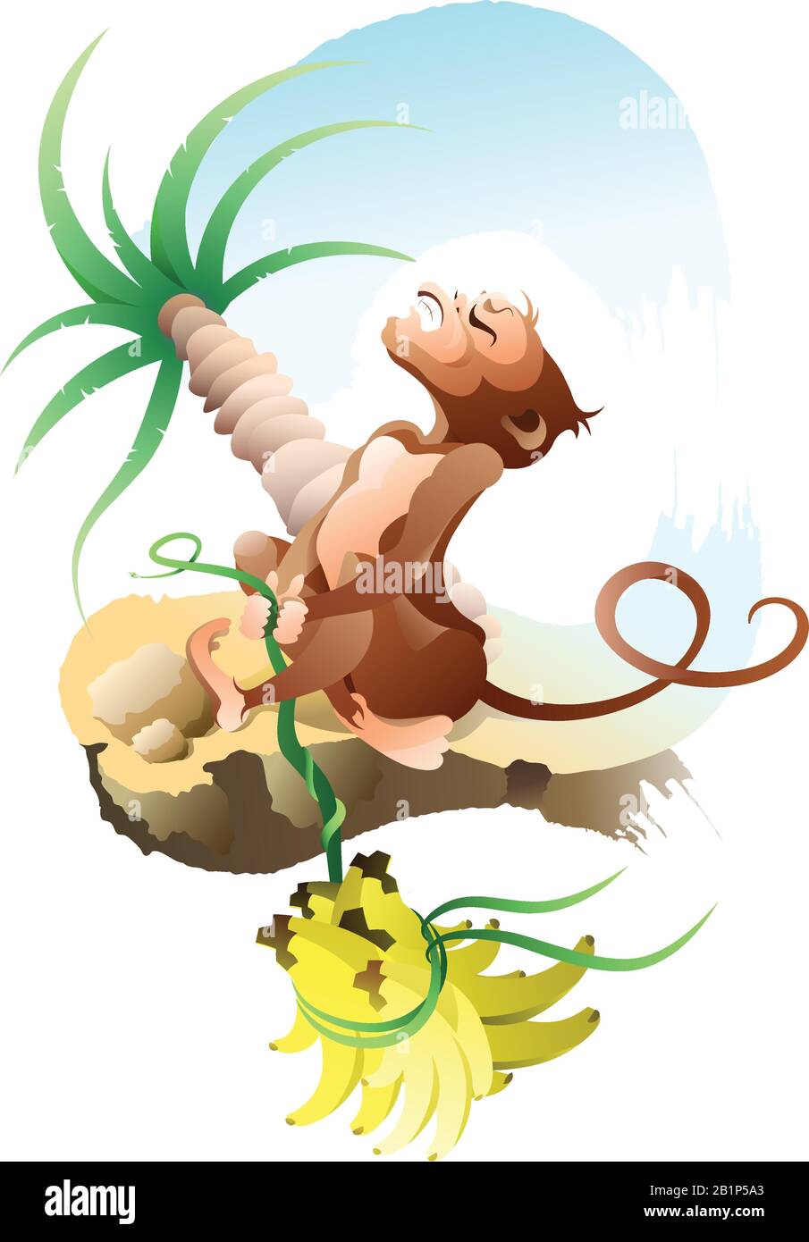 Strong Monkey Cartoon