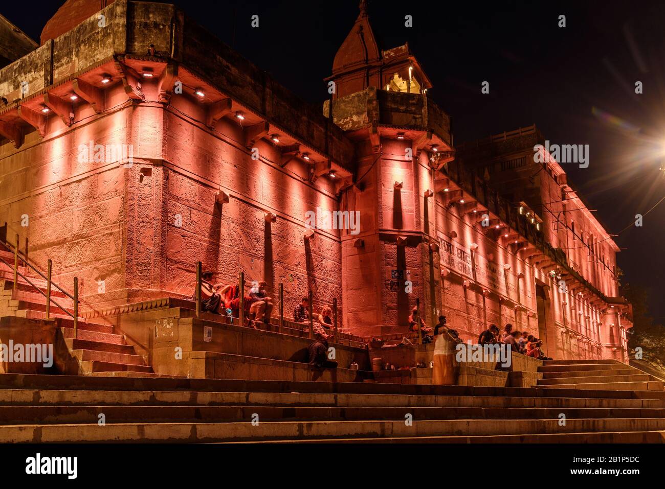 Varanasi ghat night hi-res stock photography and images - Alamy