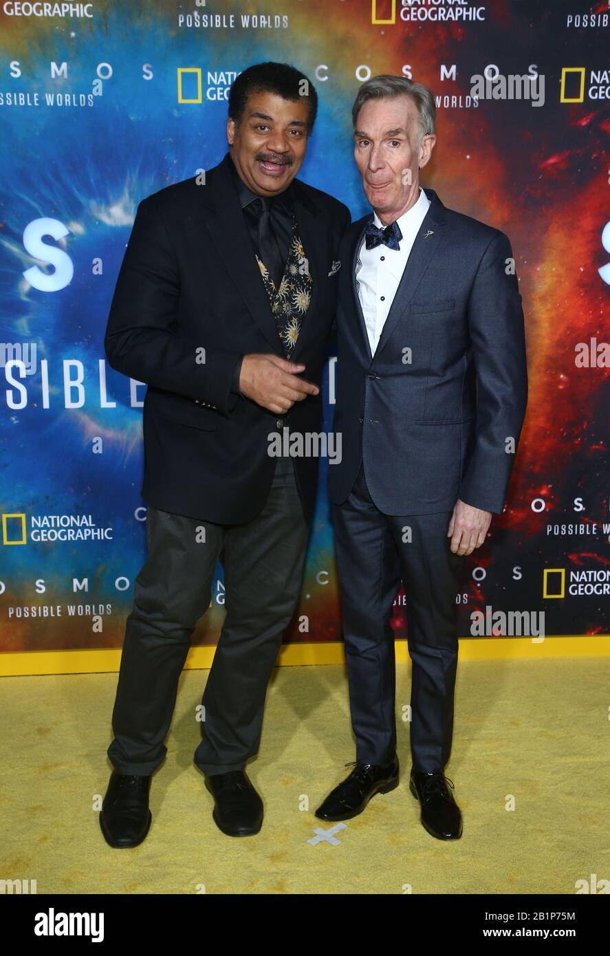 Westwood, Ca. 26th Feb, 2020. Neil deGrasse Tyson, Bill Nye, at ...