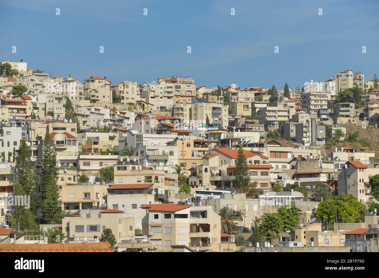 Stadtansicht, Panorama, Nazareth, Israel Stock Photo - Alamy