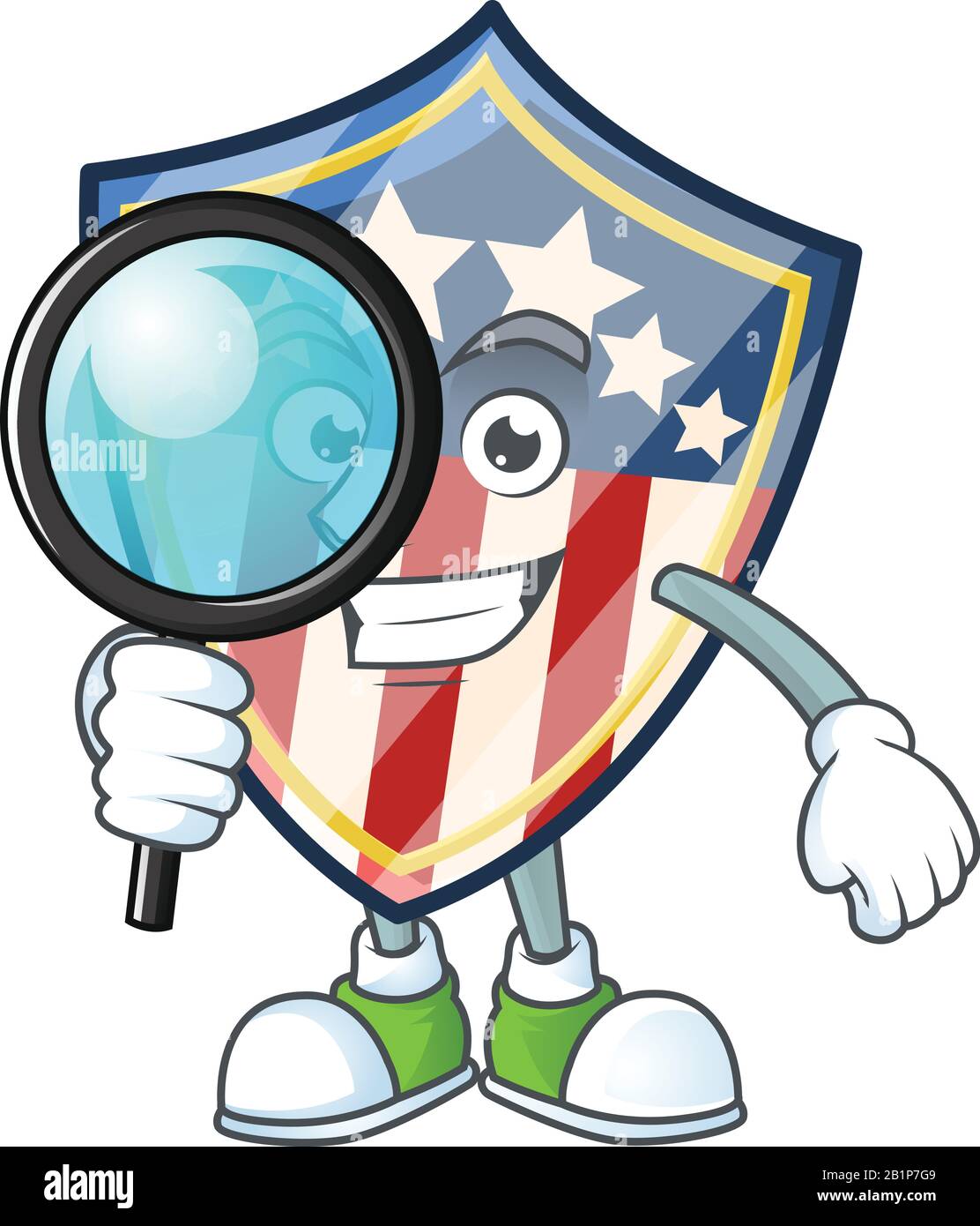 A famous of one eye vintage shield badges USA Detective cartoon ...