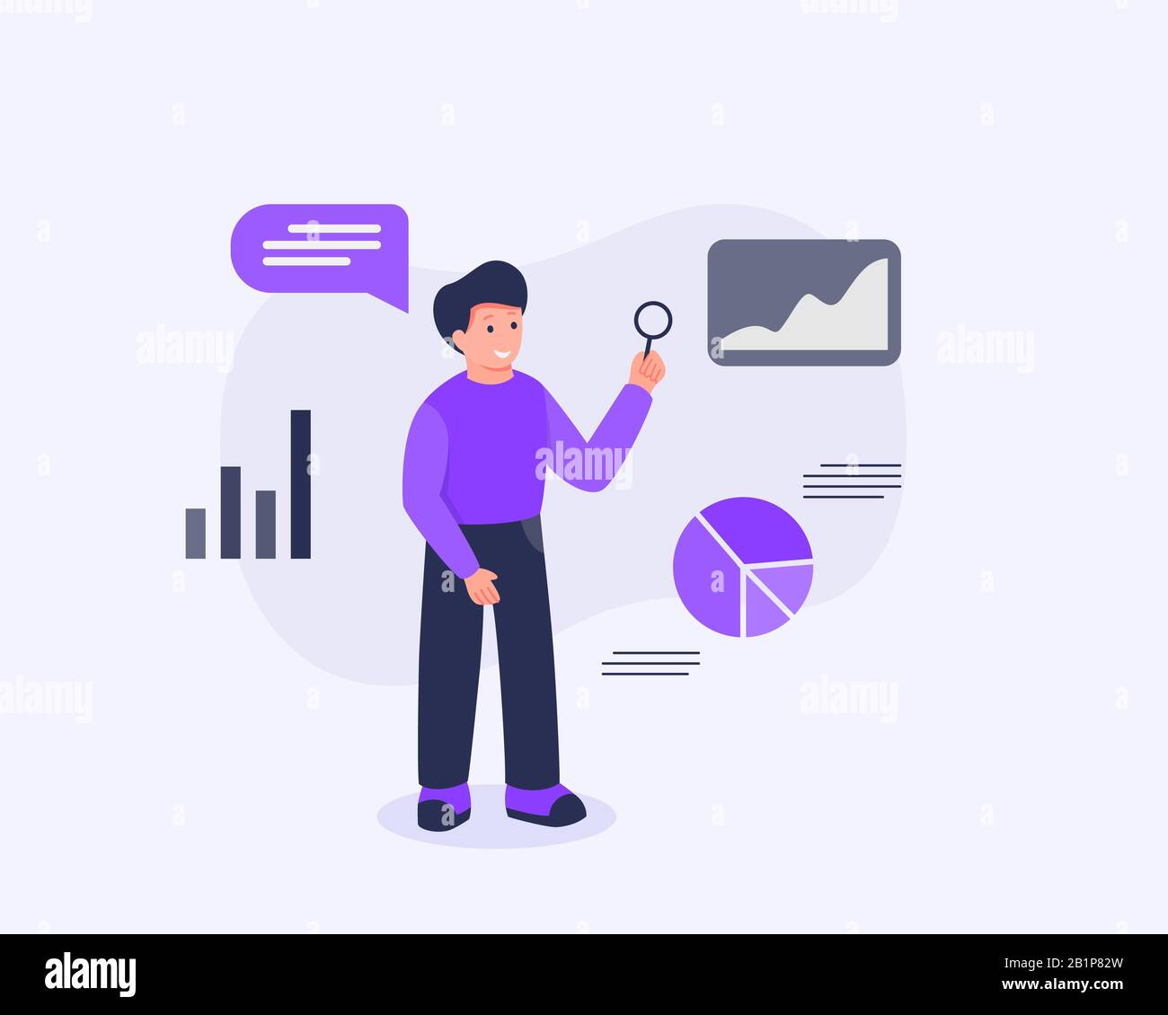 business man analysis graph and chart data concept with some related ...