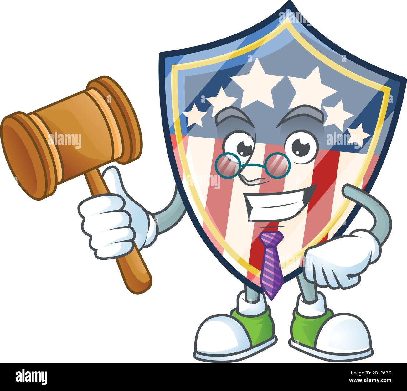 A wise Judge vintage shield badges USA in comic strip character design ...