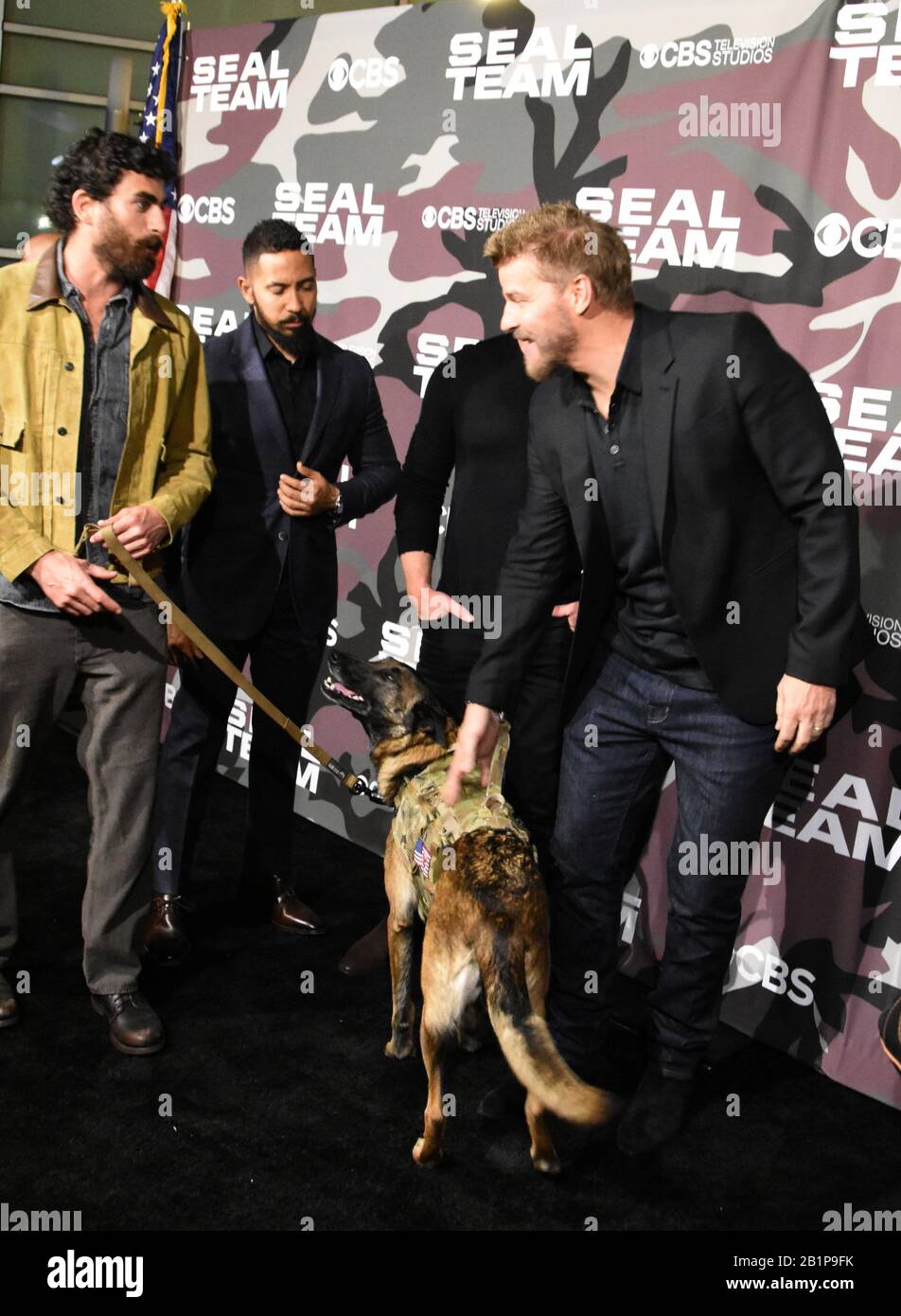 Hollywood, California, USA 25th February 2020 (L-R) Actor Justin ...