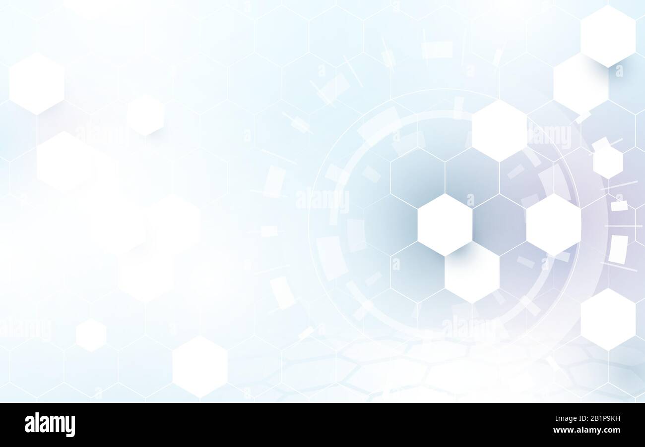 Abstract technology digital, hi tech hexagons concept background. Space for your design Stock ...