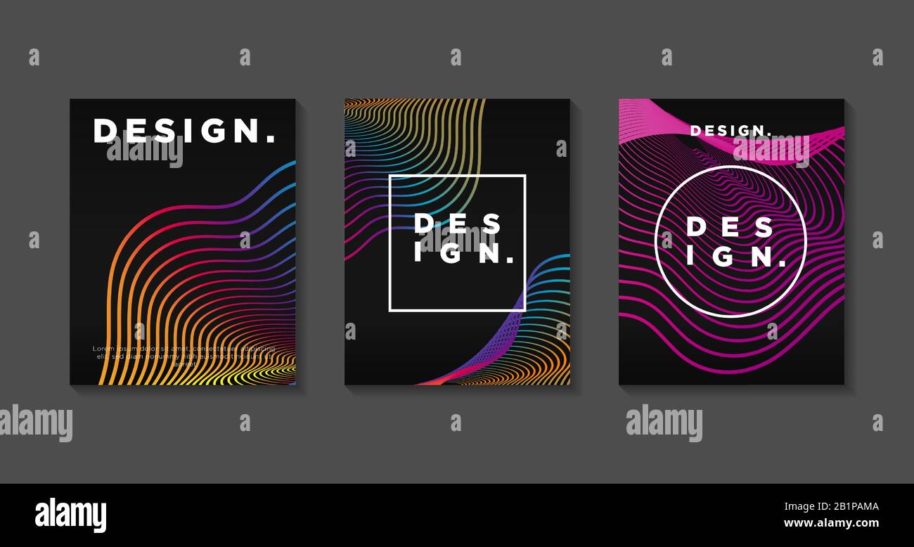 abstract modern gradient cover, fun banner design vector Stock Vector ...