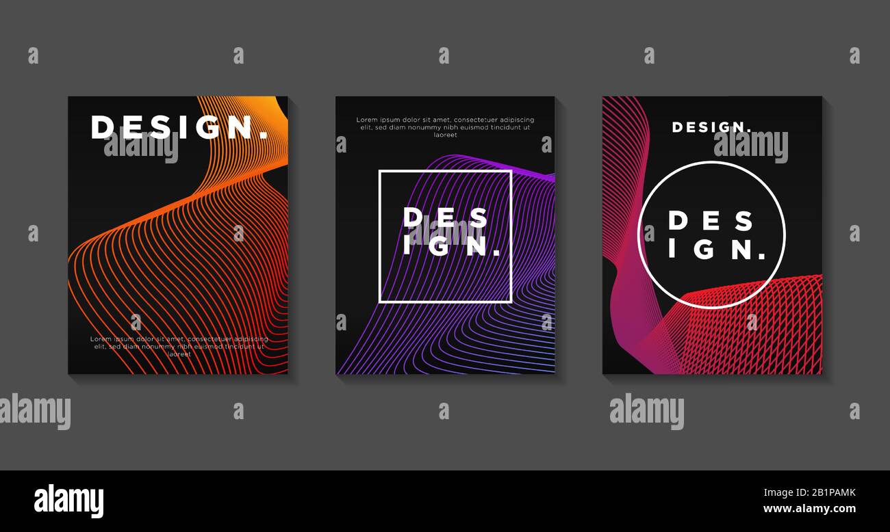 abstract modern gradient cover, fun banner design vector Stock Vector ...