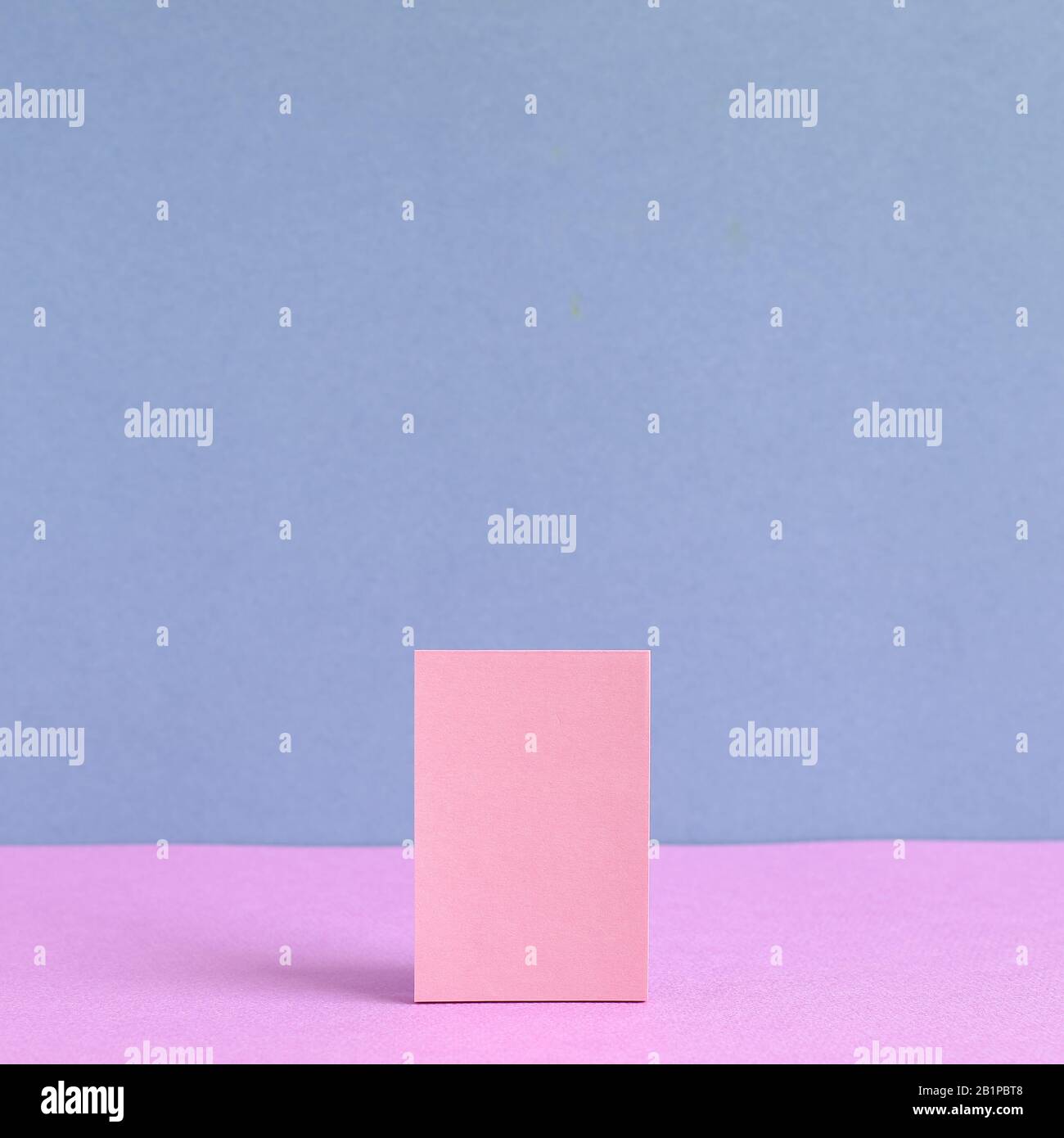 Pink memo paper, sticky notes on pink and purple background Stock Photo ...