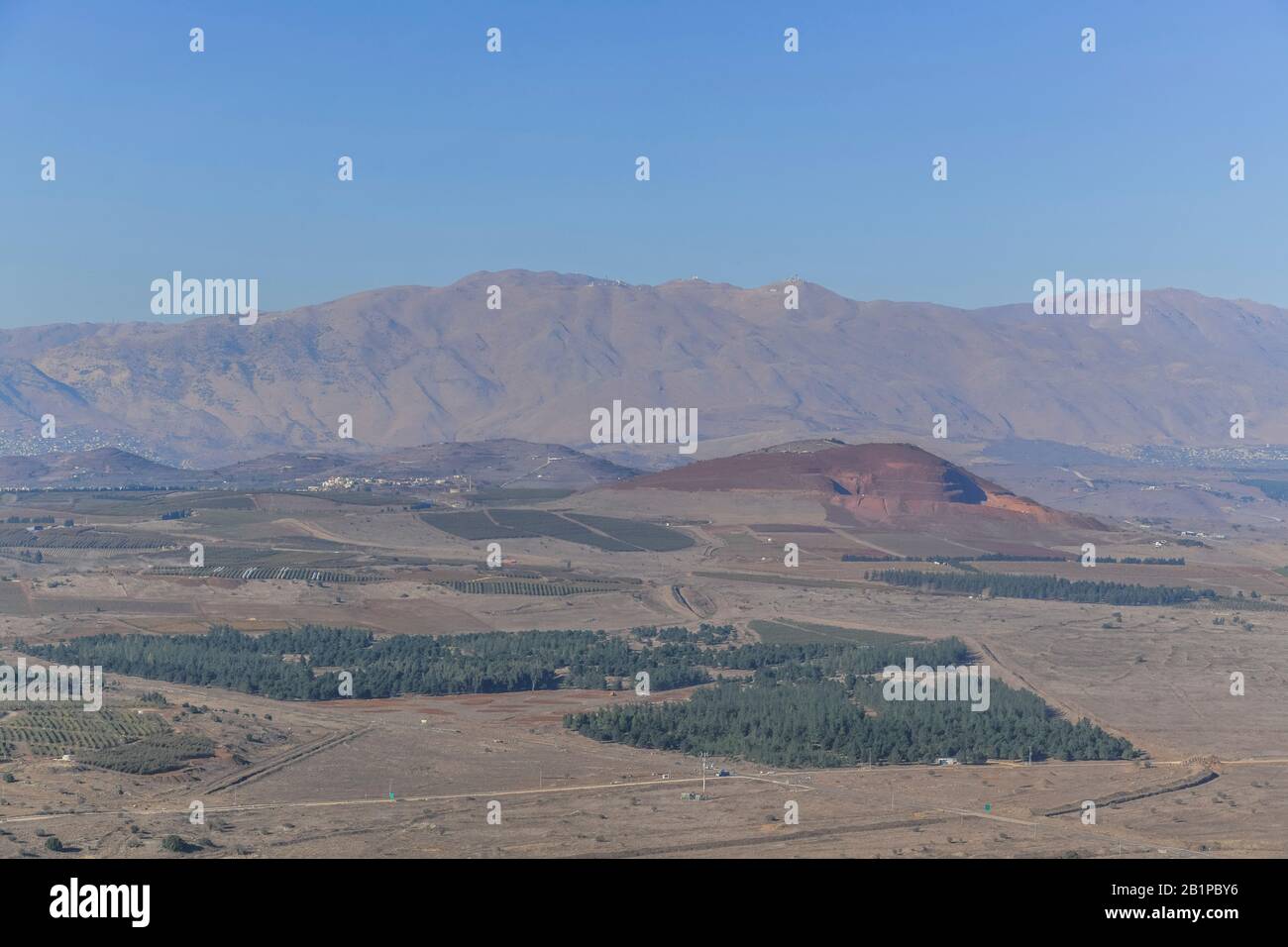 Hochebene zwischen Merom Golan und dem Mount Hermon, Golanhöhen, Israel ...
