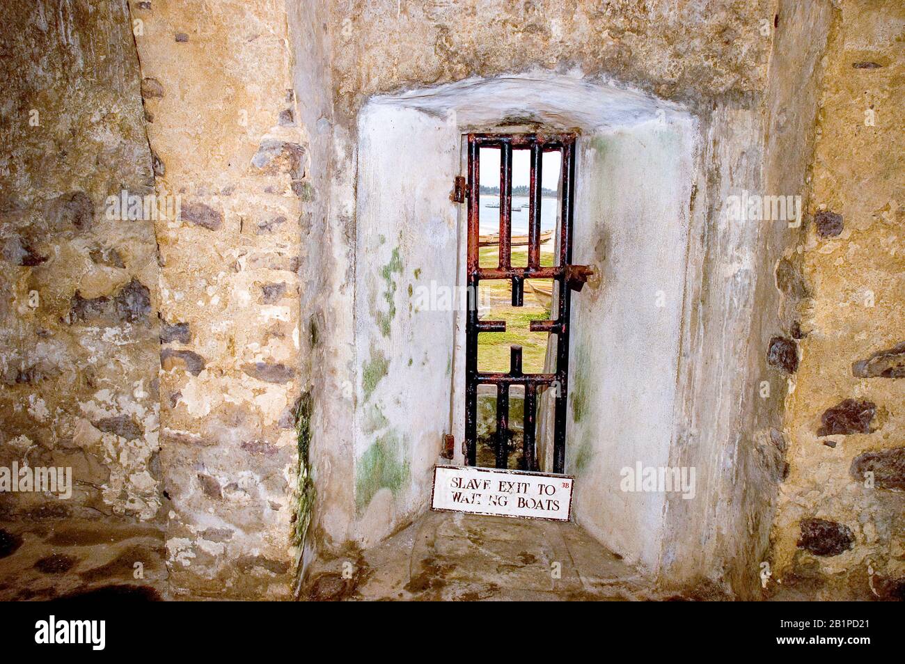 Stepping through Ghana's 'Door of No Return' Elmina Castle, is a white ...