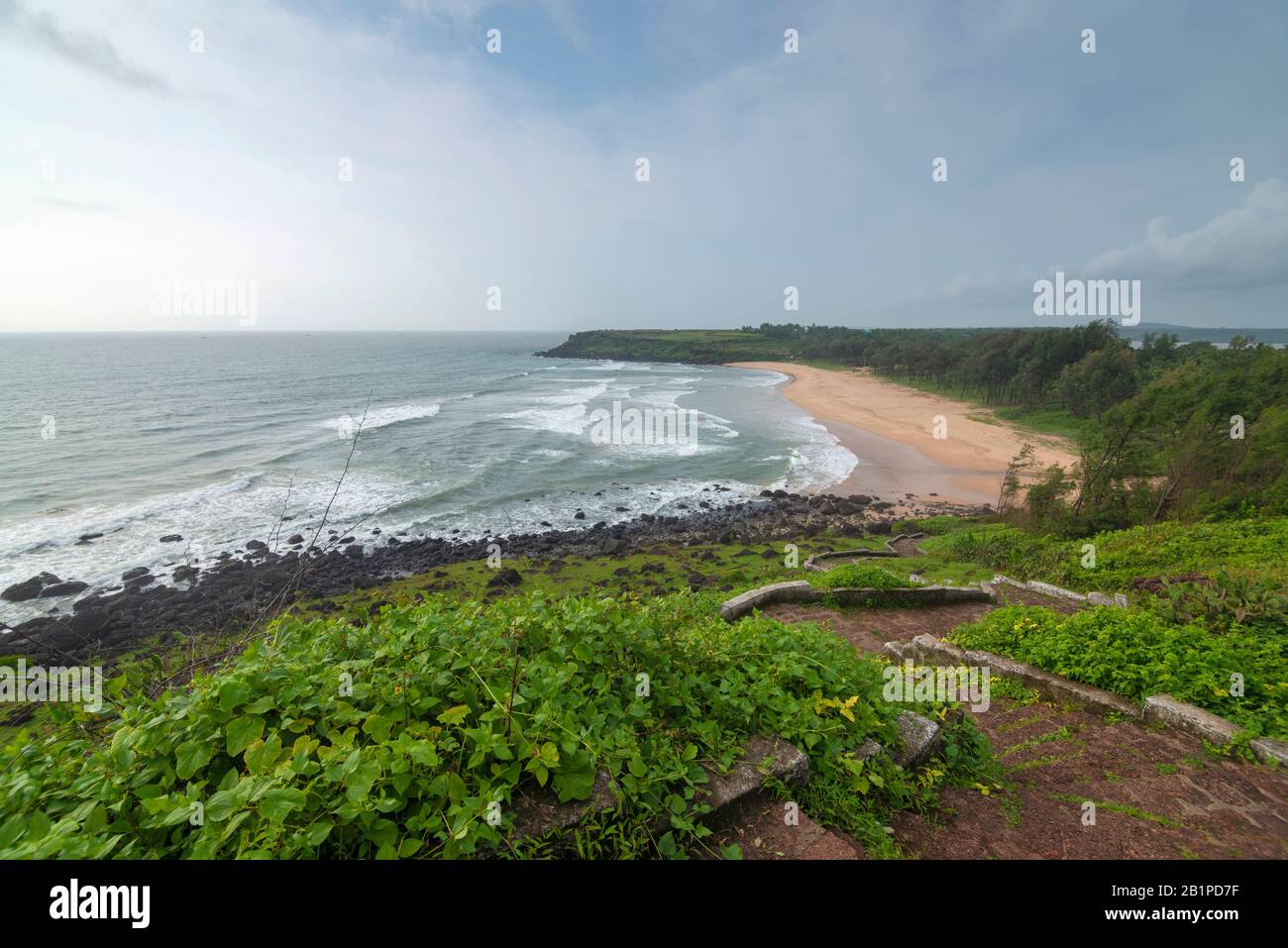 Devgad Beach seen from Hill, Maharashtra, India Stock Photo - Alamy