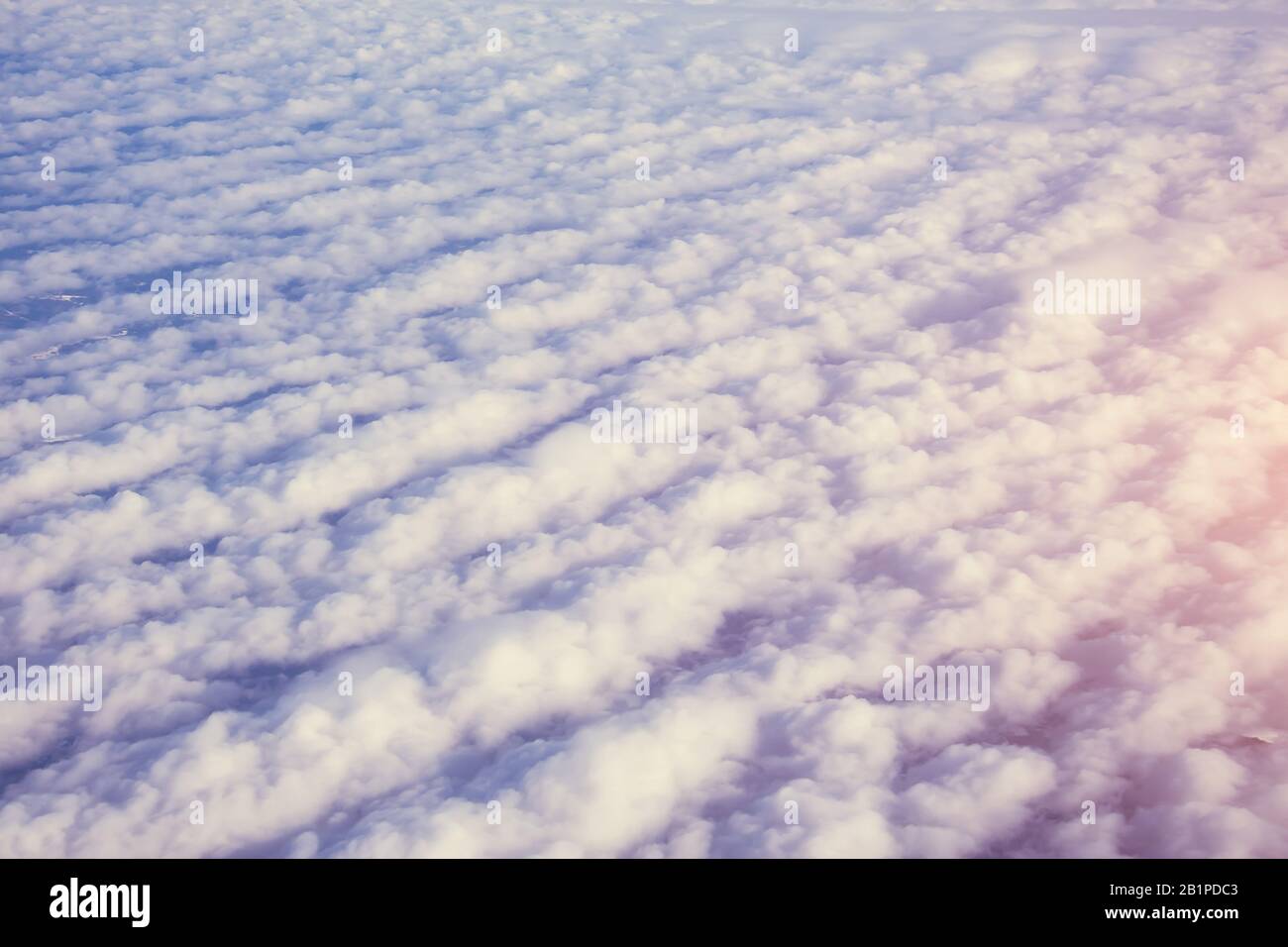 Gradient textured sky with clouds. Aerial view Stock Photo - Alamy