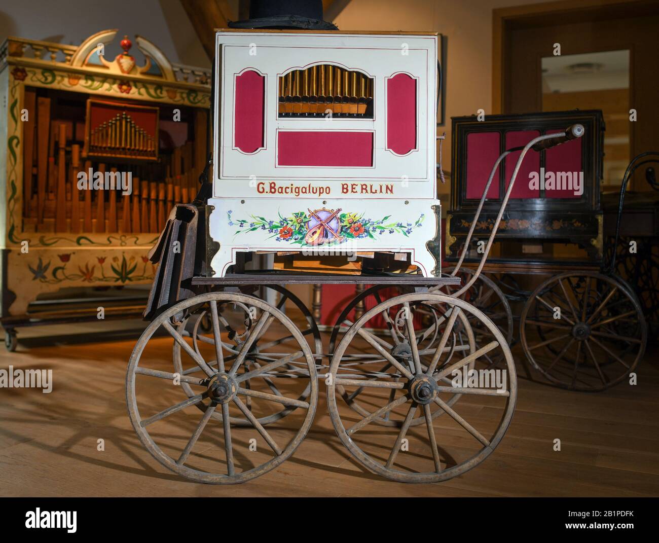 Lieberose, Germany. 25th Feb, 2020. A barrel organ of the Wrede ...