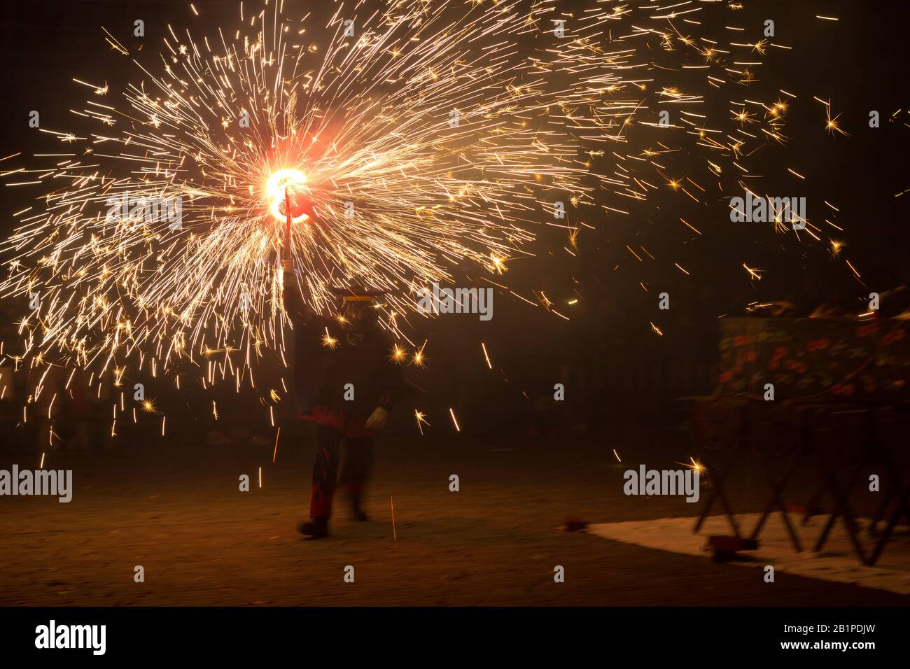 Dance, fire and devils, folklore and Mediterranean festival in which ...