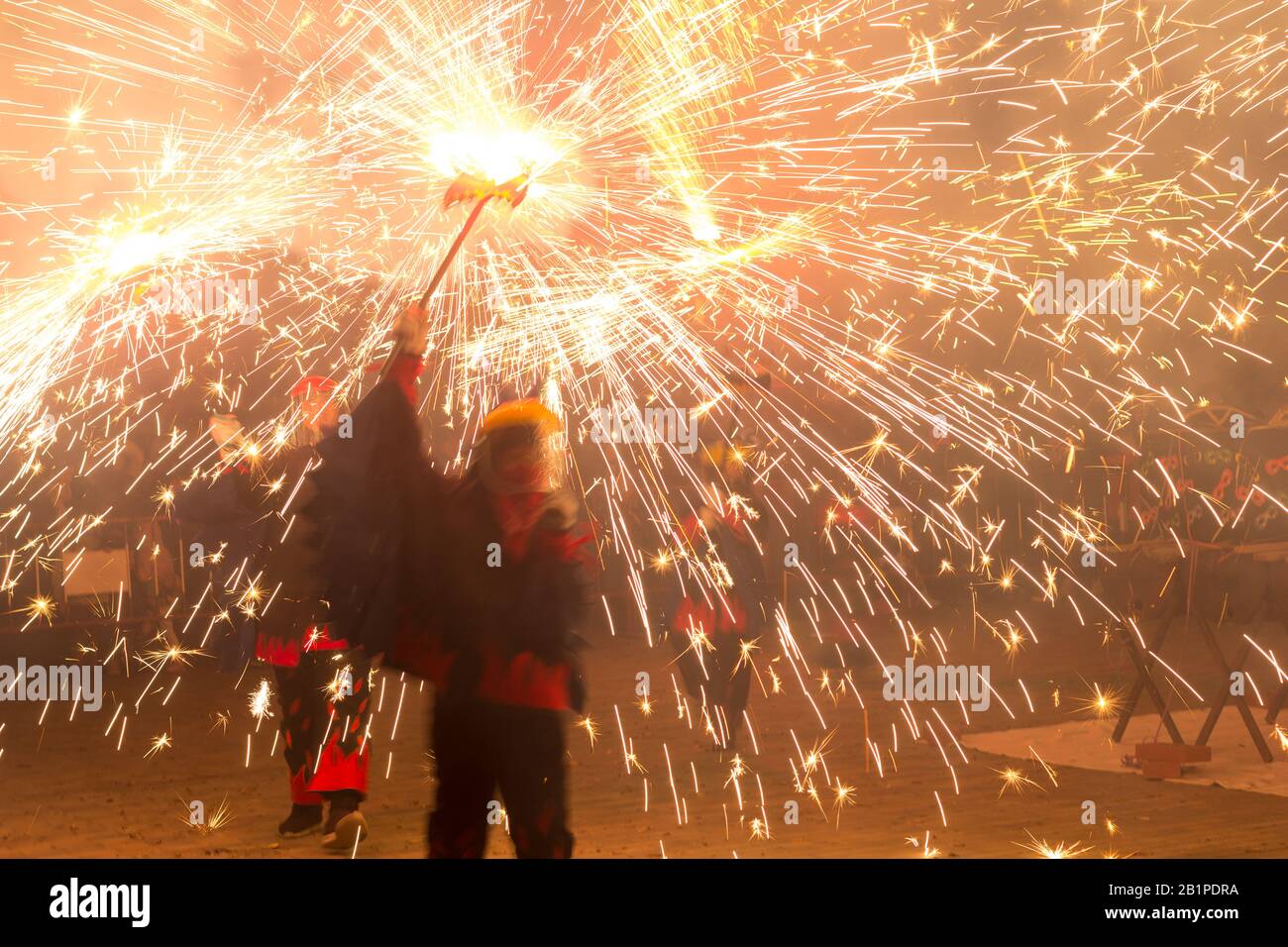 Dance, fire and devils, folklore and Mediterranean festival in which ...