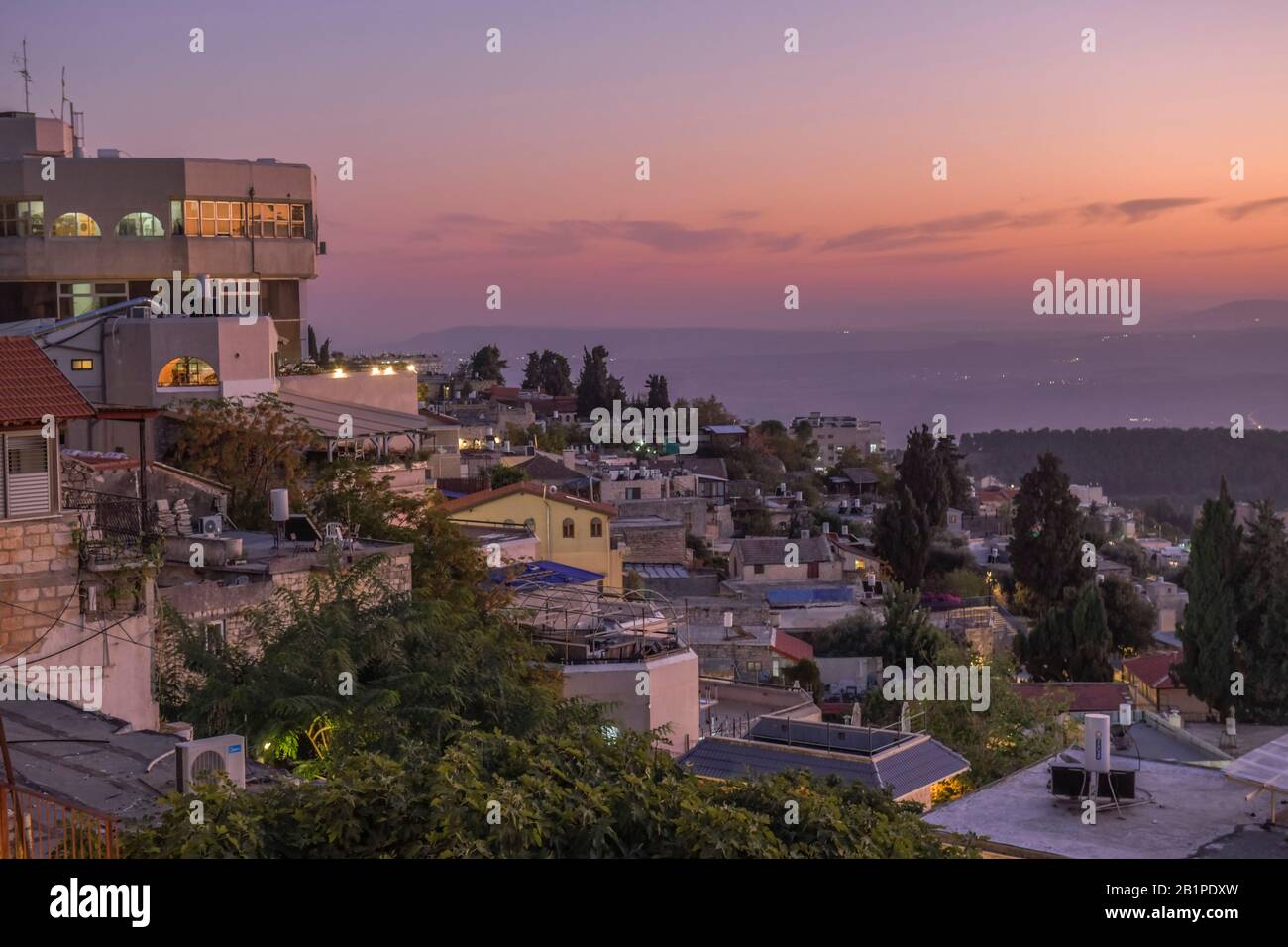 Stadtansicht, Panorama, Safed, Israel Stock Photo - Alamy