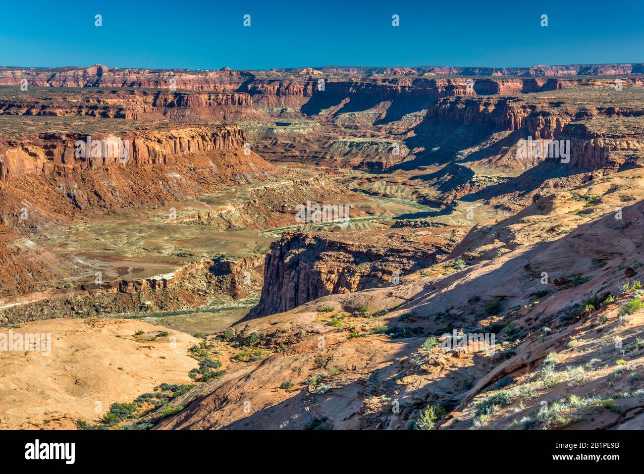 Dirty Devil River canyon, from Burr Point, Burr Desert, off Trail of ...
