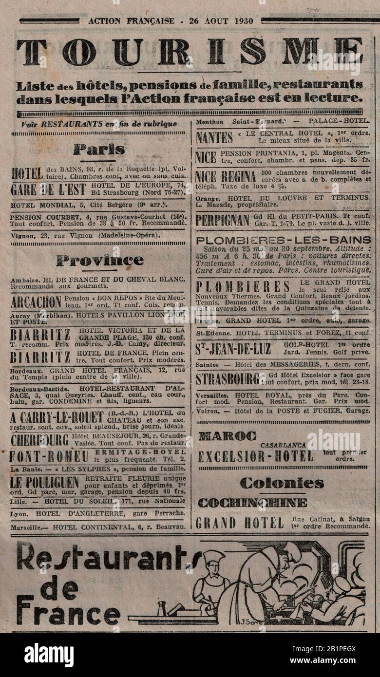 Press Newspaper In 1930