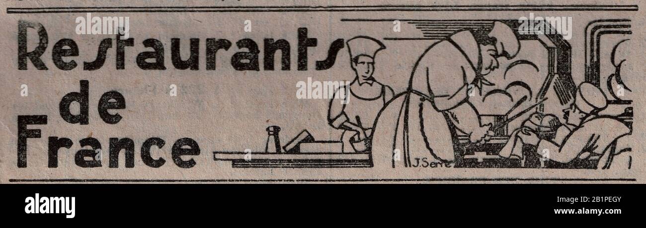 Drawing title block, French monarchist newspaper L'Action Française ...
