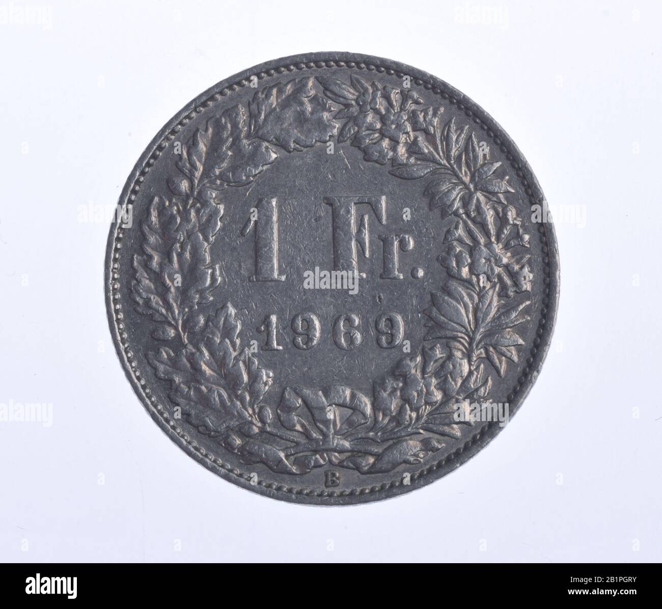 Geldmünze, 1 Franken, Schweiz Stock Photo - Alamy