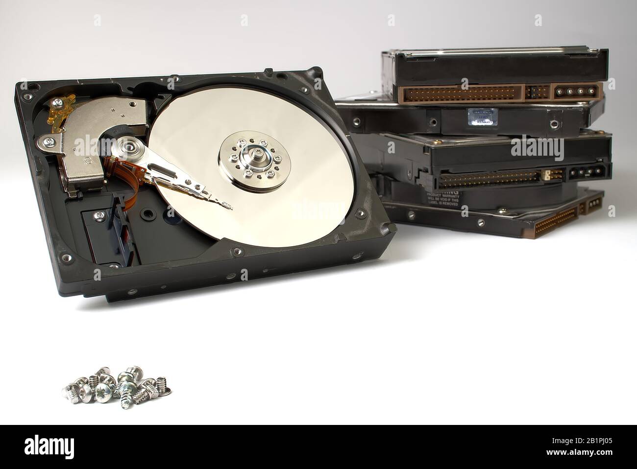 Hdd - hard disk drive. Hard disk repair concept, computer industry ...