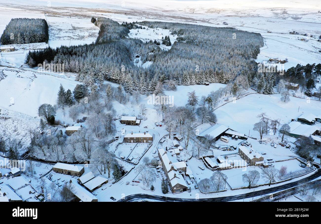 Aerial view village allenheads hi-res stock photography and images - Alamy