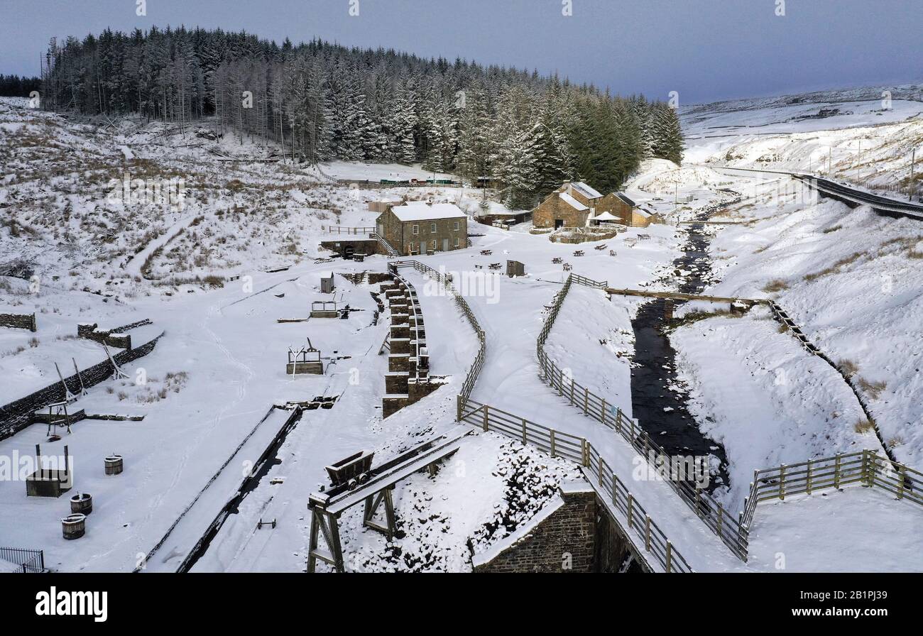 An aerial view killhope lead mining museum hi-res stock photography and ...