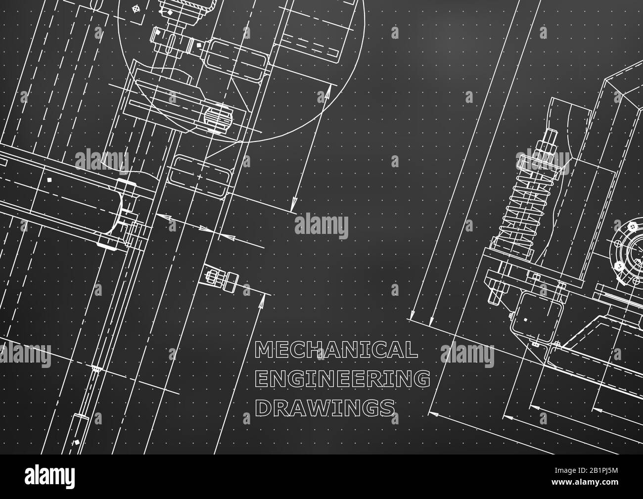 Blueprint, Sketch. Vector engineering illustration. Cover, flyer ...
