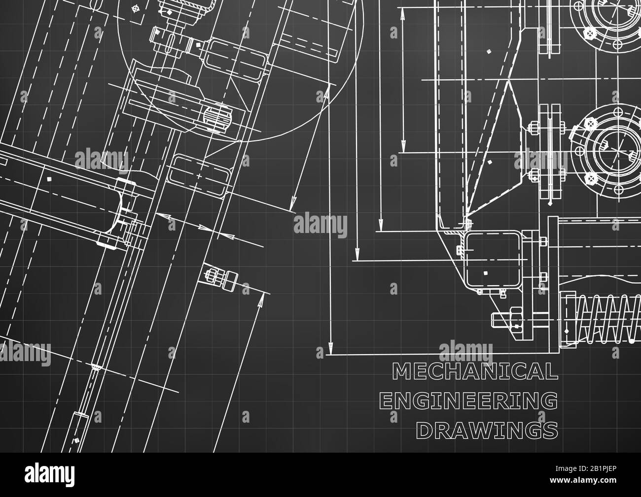 Blueprint. Vector engineering illustration. Computer aided design ... Blueprint. Vector engineering illustration. Computer aided design ...