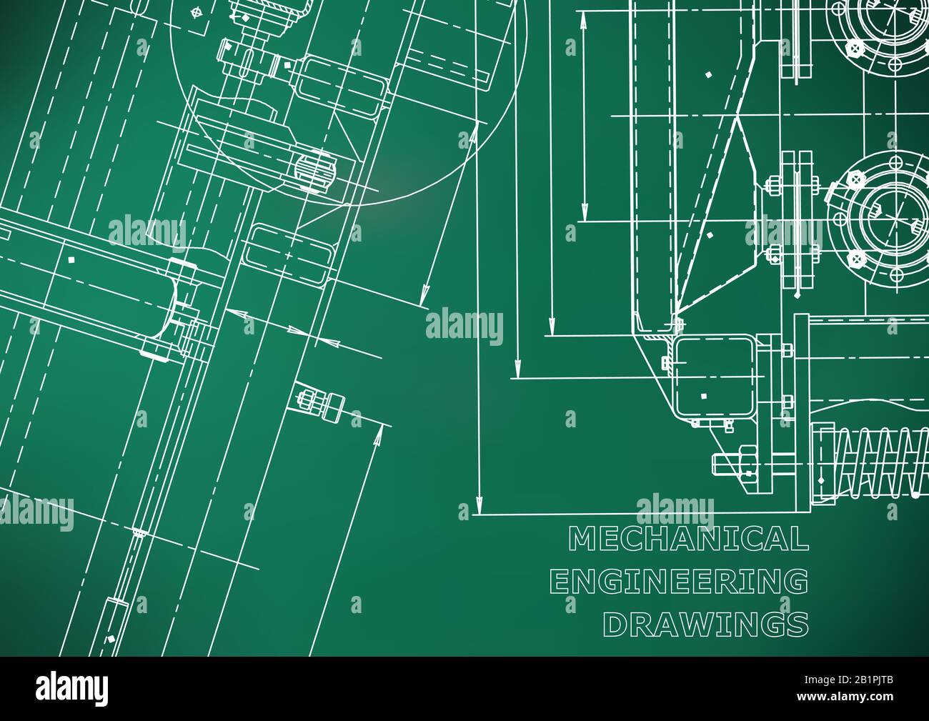 Blueprint. Vector engineering illustration. Computer aided design ...