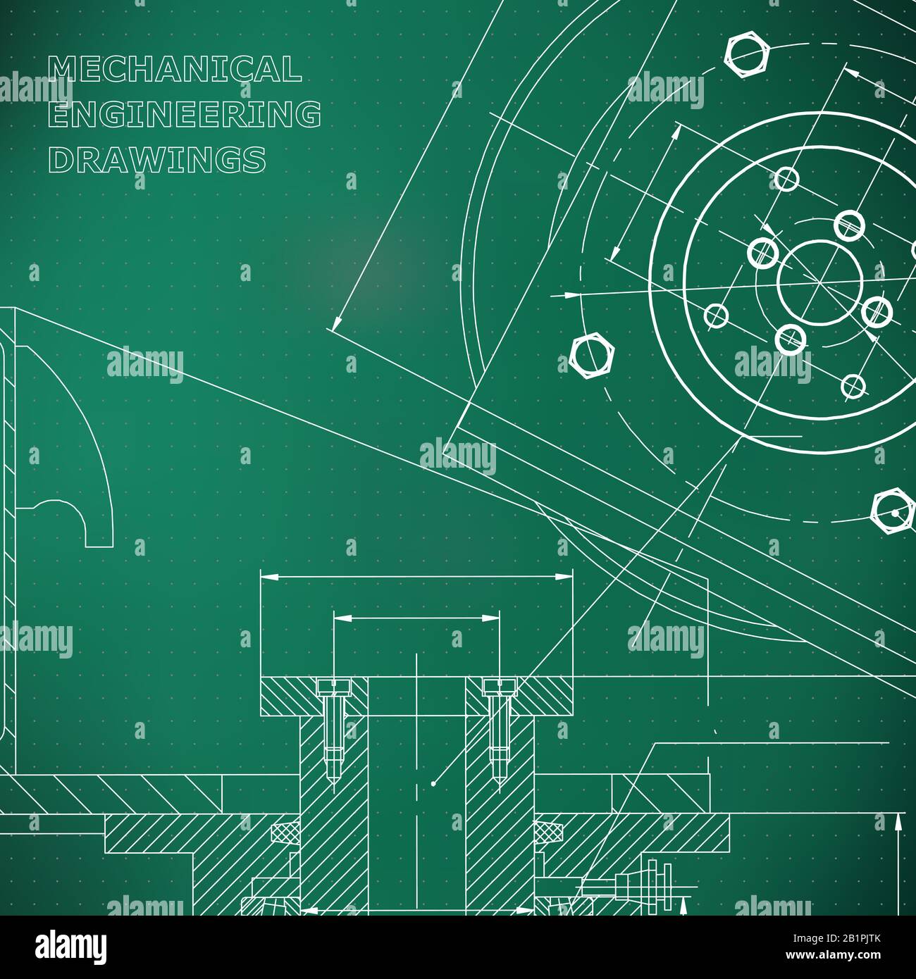 Mechanics. Technical design. Engineering style. Mechanical instrument ...