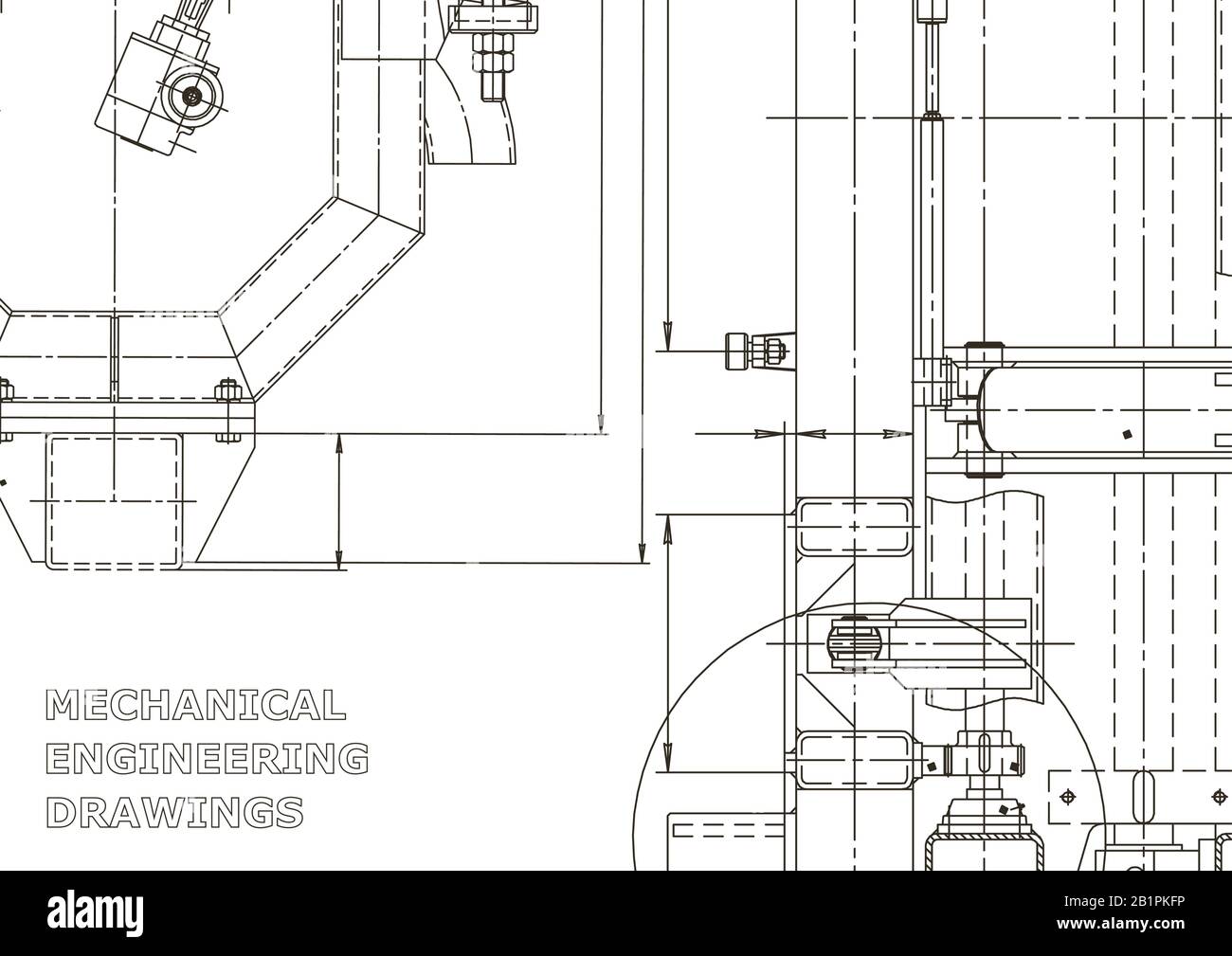 Mechanical engineering drawing. Machine-building industry. Instrument ...