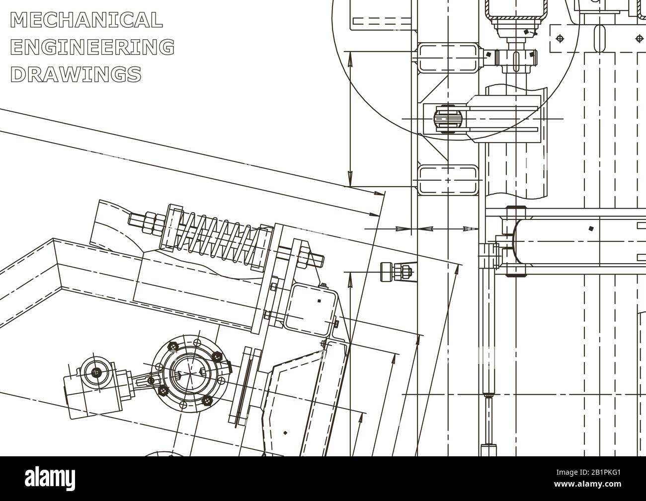 Mechanical engineering drawing. Machine-building industry. Instrument ...