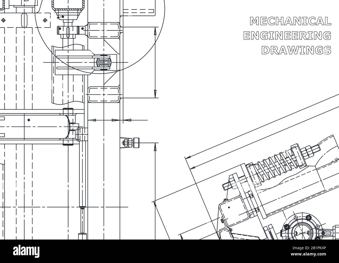 Mechanical engineering drawing. Machine-building industry. Instrument ...