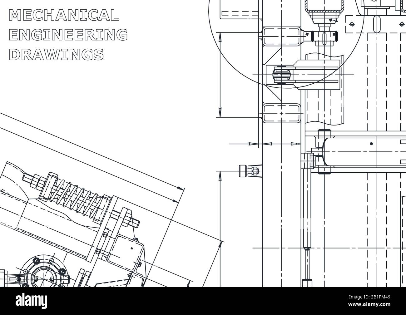 Mechanical engineering drawing. Machine-building industry. Instrument ...