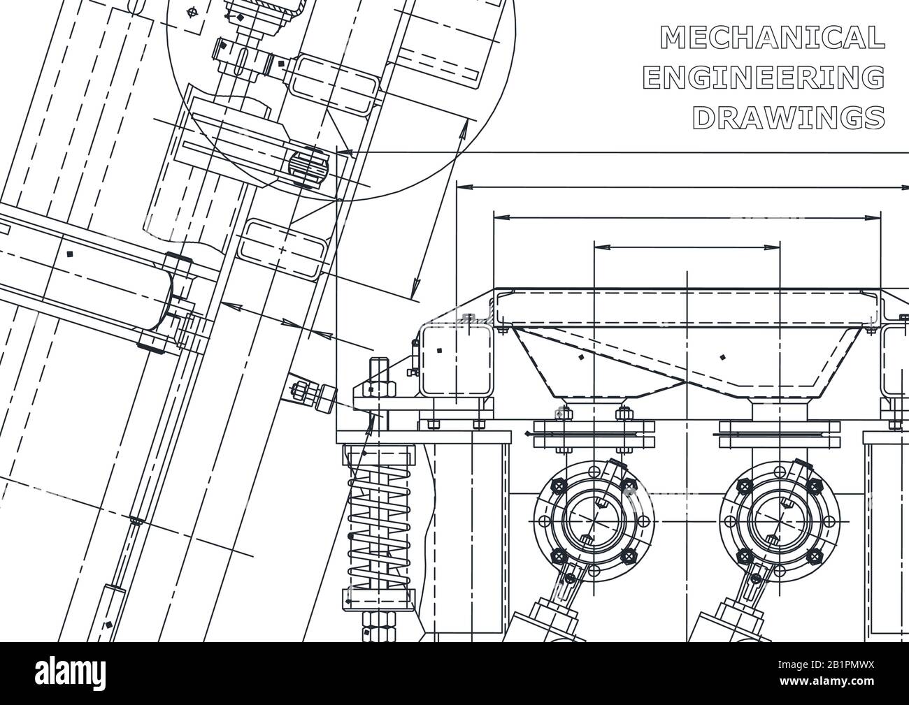 Sketch. Vector engineering illustration. Cover, flyer, banner ...
