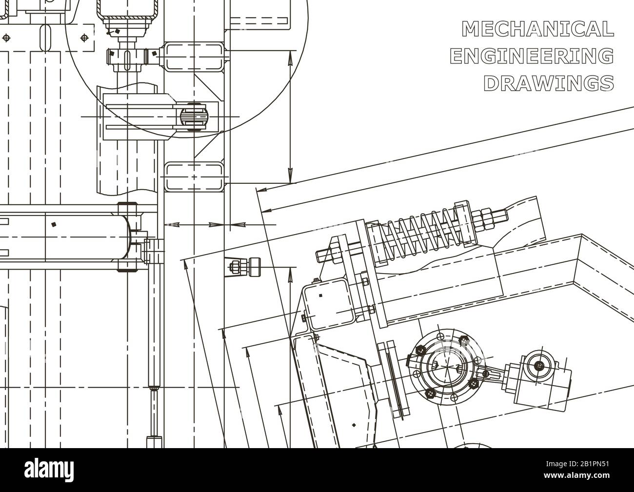 Mechanical engineering drawing. Machine-building industry. Instrument ...