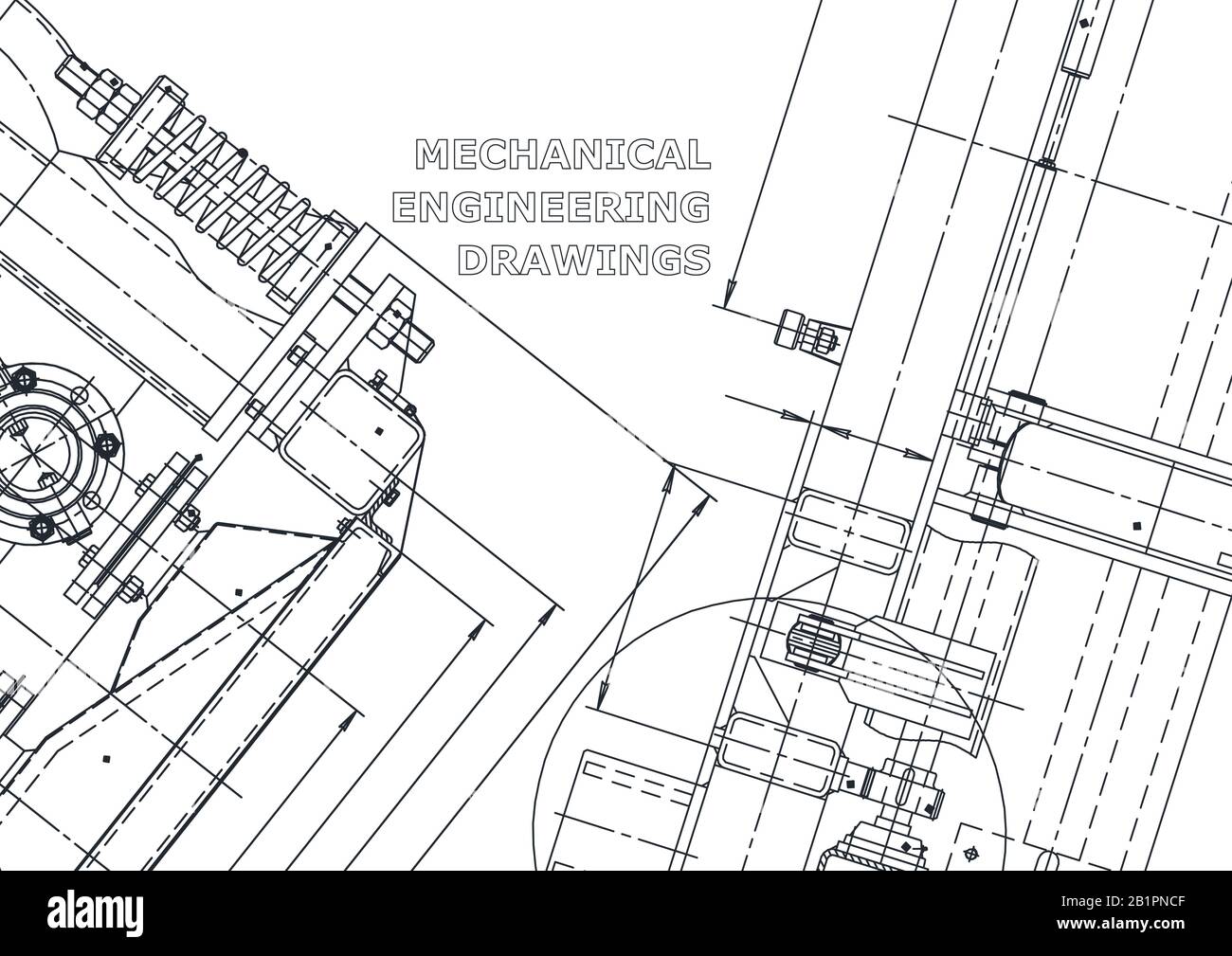 Vector engineering illustration. Computer aided design system ...