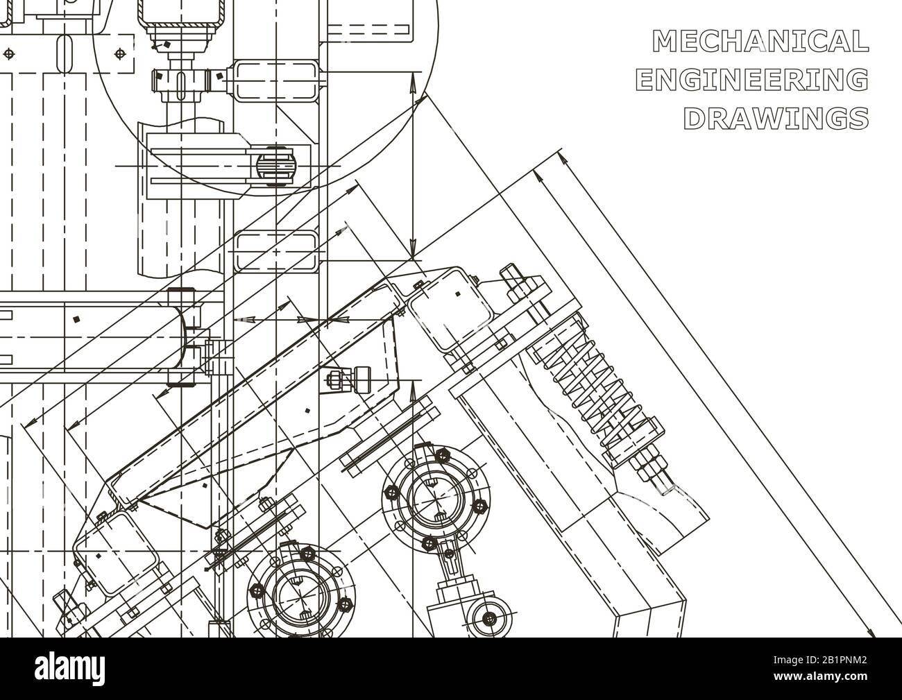 Mechanical engineering drawing. Machine-building industry. Instrument ...