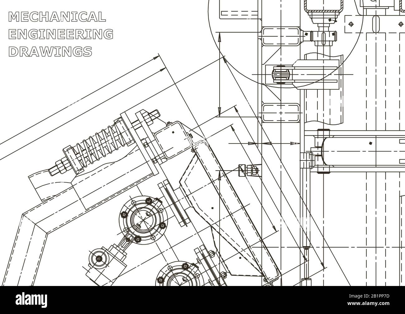 Mechanical engineering drawing. Machine-building industry. Instrument ...
