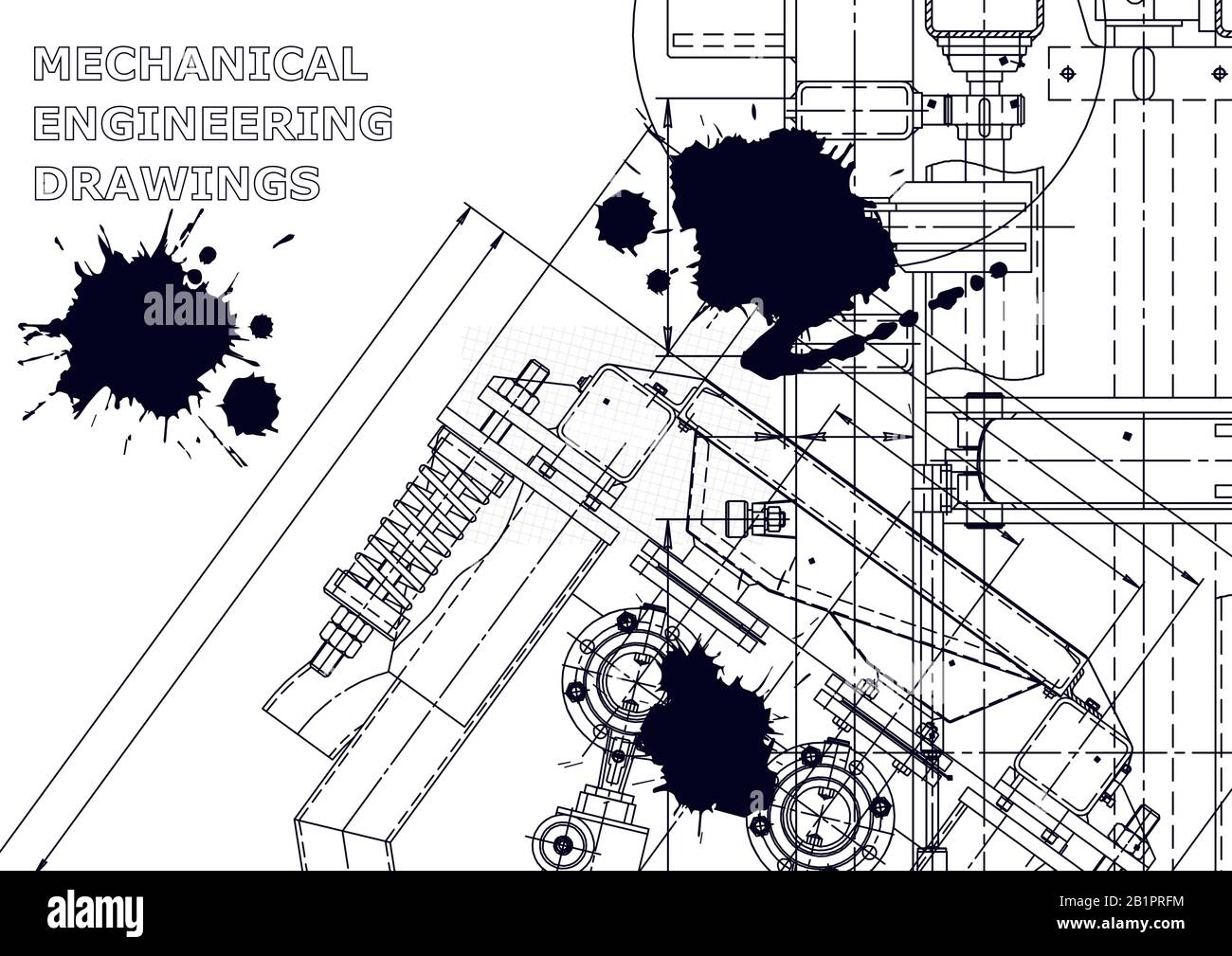 Mechanical engineering drawing. Machine-building industry. Instrument ...