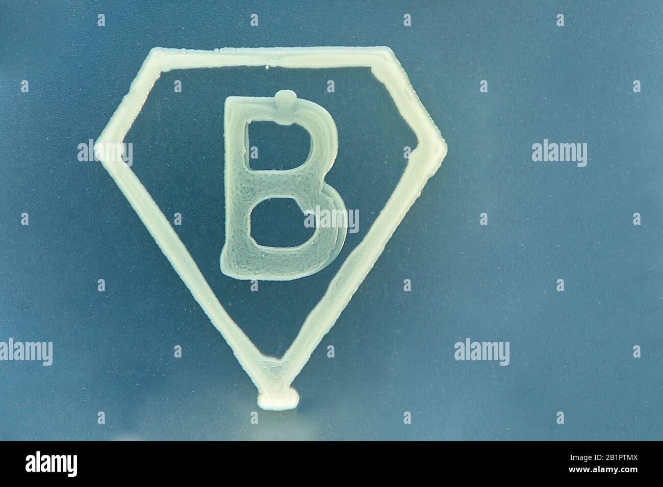 super microbe sign made of bacterial culture Stock Photo - Alamy
