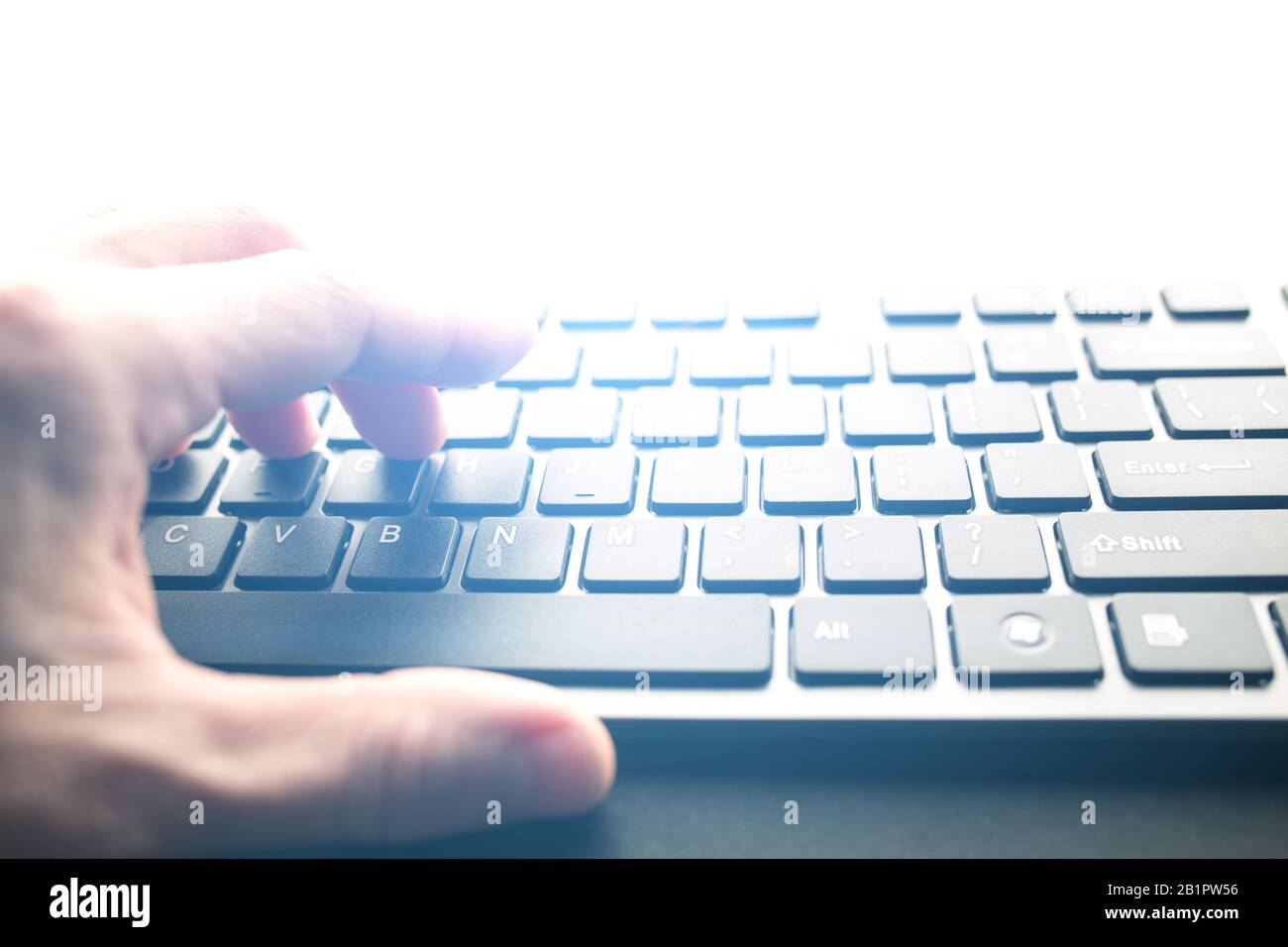 Blind typing hi-res stock photography and images - Alamy