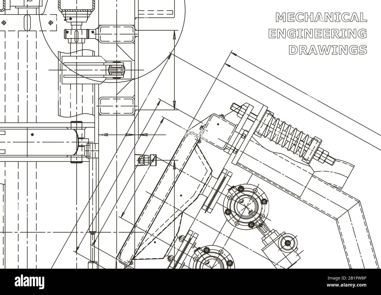 Mechanical engineering drawing. Machine-building industry. Instrument ...