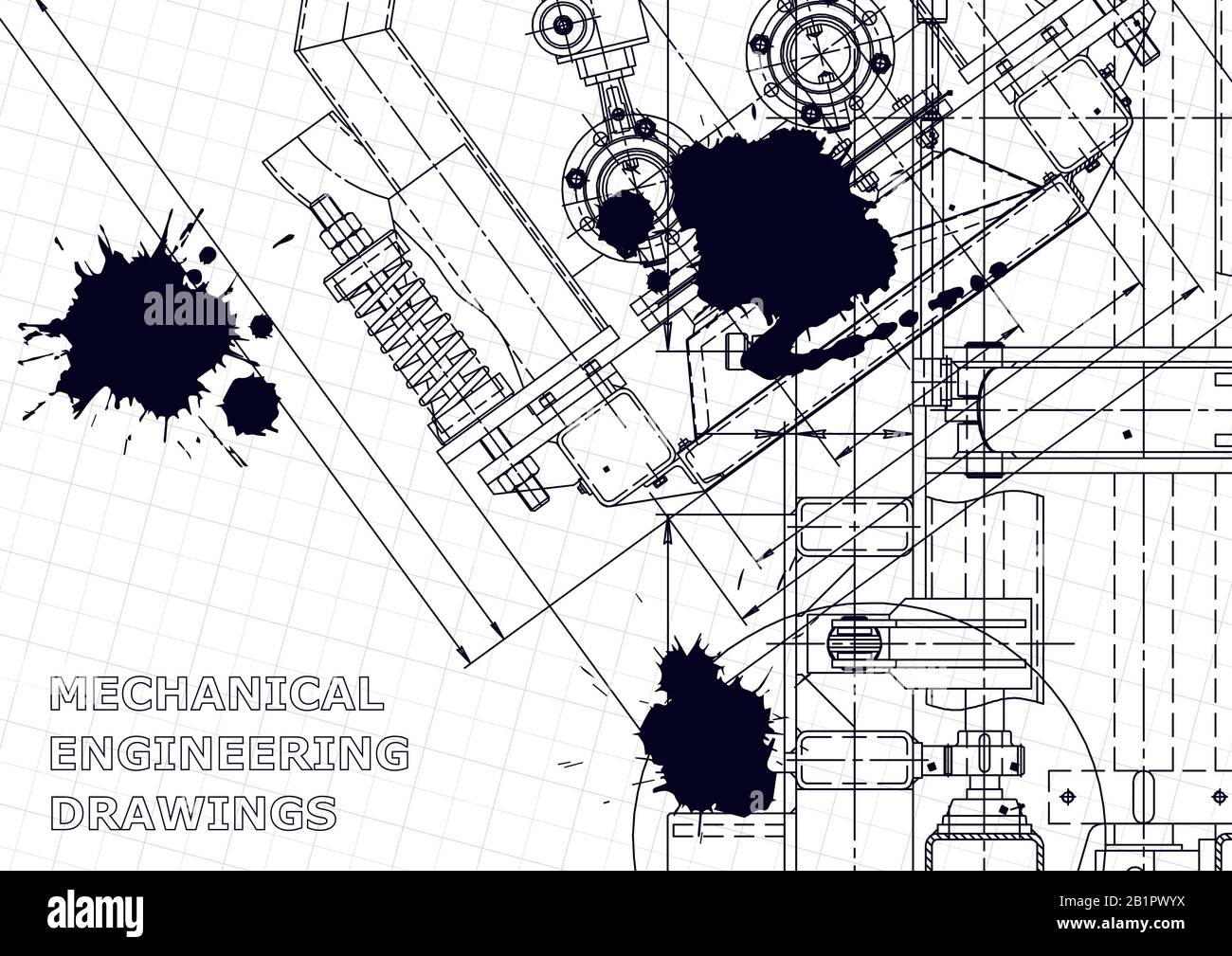 Mechanical engineering drawing. Machine-building industry. Instrument ...