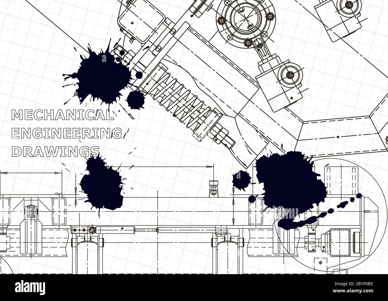 Computer aided design systems. Black Ink. Blots, backgrounds ...
